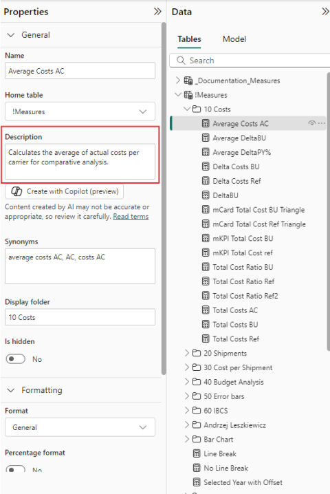 Power BI Documentation: Update Measure Descriptions Fast